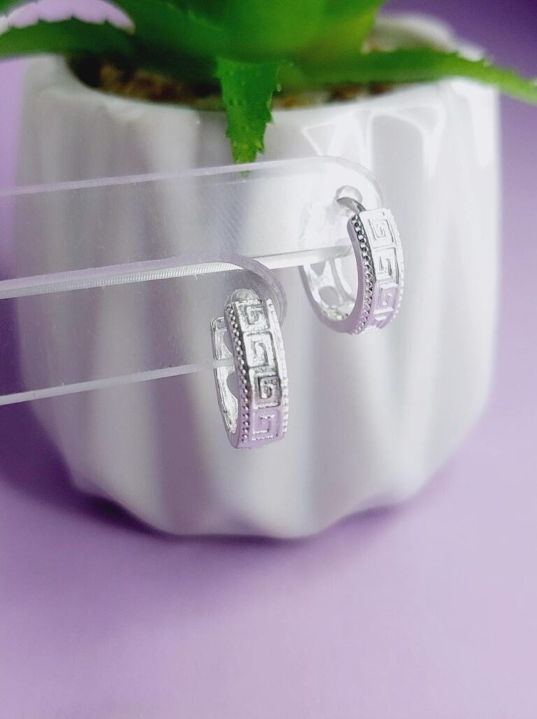 Aros Huggies Guarda griega (14mm) – Mayorista Joyas